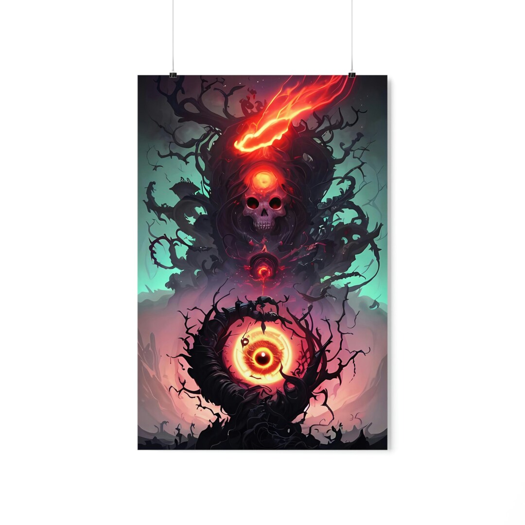 Dark Fantasy, Eldritch Horror Surrealist, Vertical Posters - Etsy