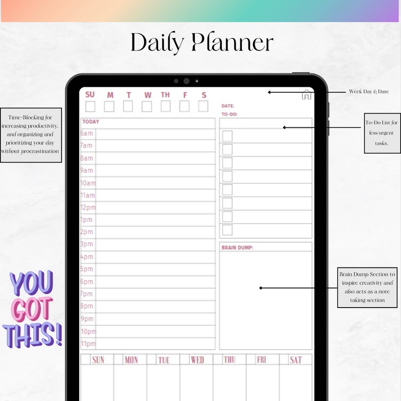 Neurodivergent Planner + ADHD Digital Planner + Remarkable 2 Template ...
