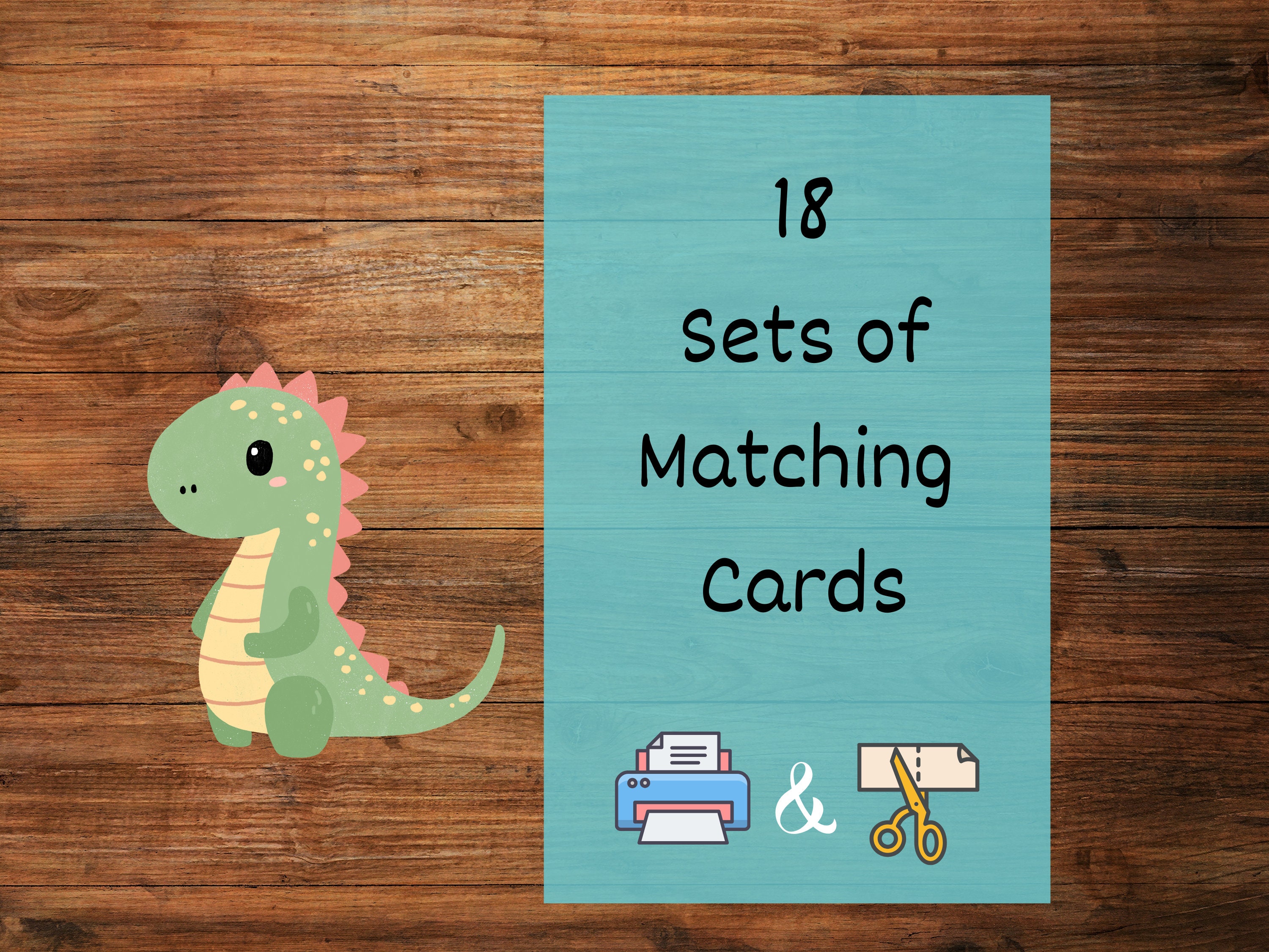Dinosaur Printable Activity, Shadow Matching Cards, Printable Toddler ...