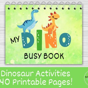 Dinosaur Busy Book: Pre-k & Kindergarten, Toddler Quiet Book, Preschool ...