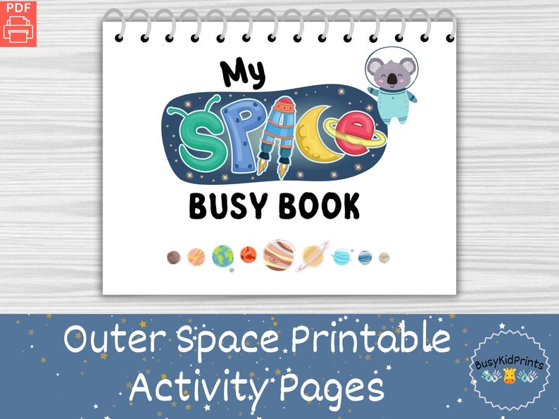 Outer Space Busy Book for Pre-k & Kindergarten: Ignite Curiosity With ...