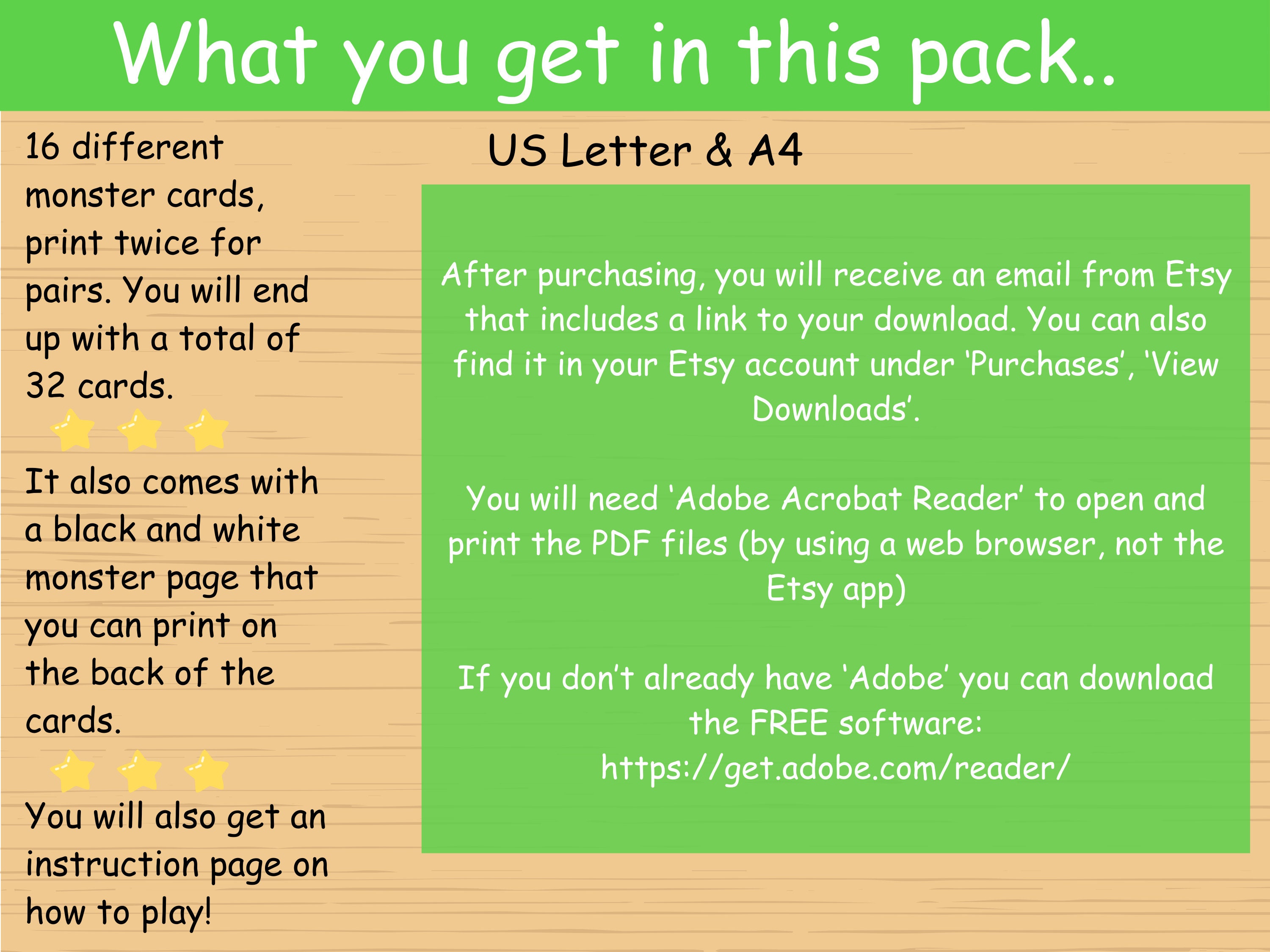 Printable Monster Memory Game: Educational & Entertaining Toddler ...