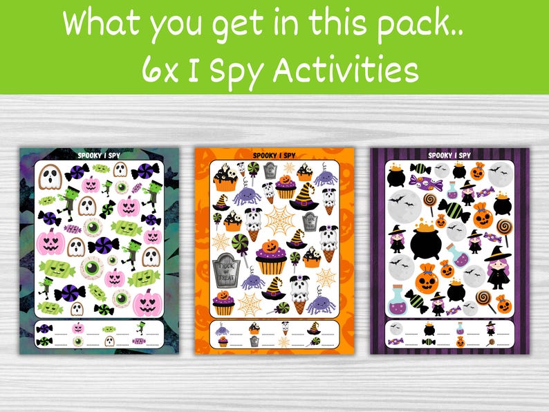 Spooky Halloween I Spy Game: Printable Kids Activities (PDF) - Etsy