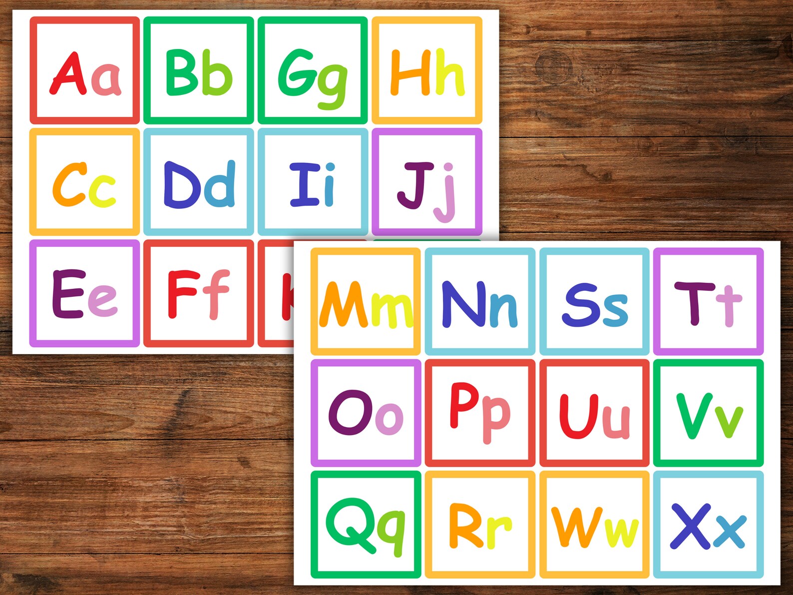 Deliciously Fun ABC Flashcards for Kids: Printable Food Themed Alphabet ...