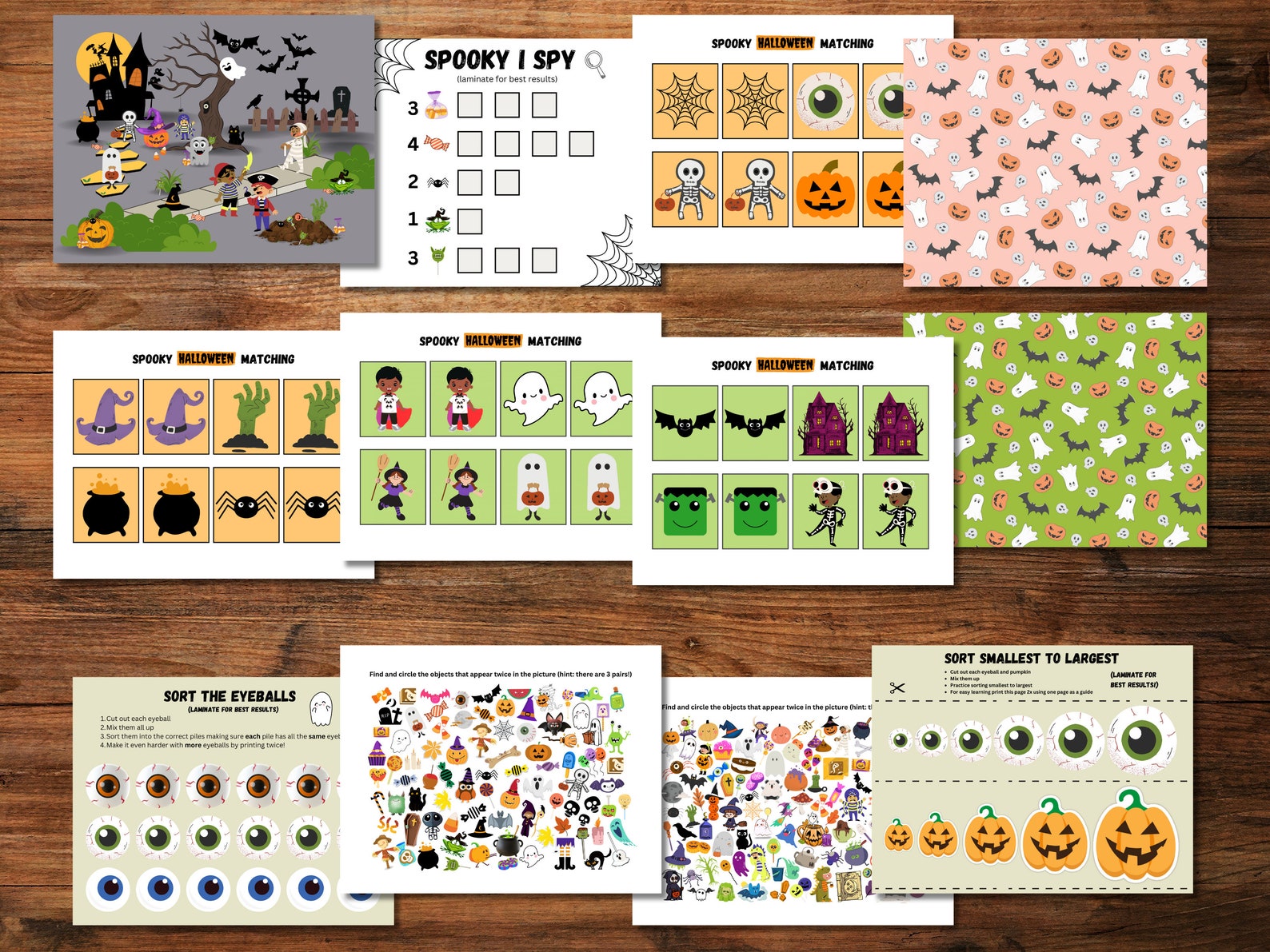 Spooktacular Fun for Your Little Ones Printable Halloween Games and ...