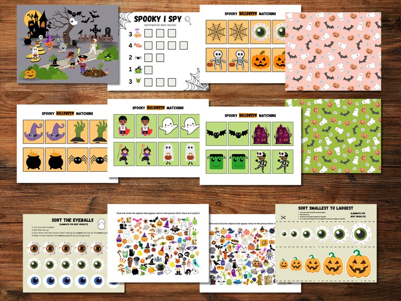 Spooktacular Fun for Your Little Ones Printable Halloween Games and ...