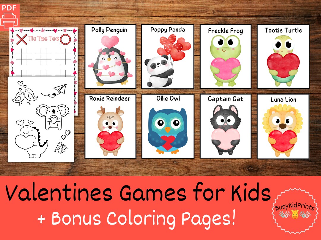 Kids Valentines Day Games: Classroom Valentines Games, Printable ...