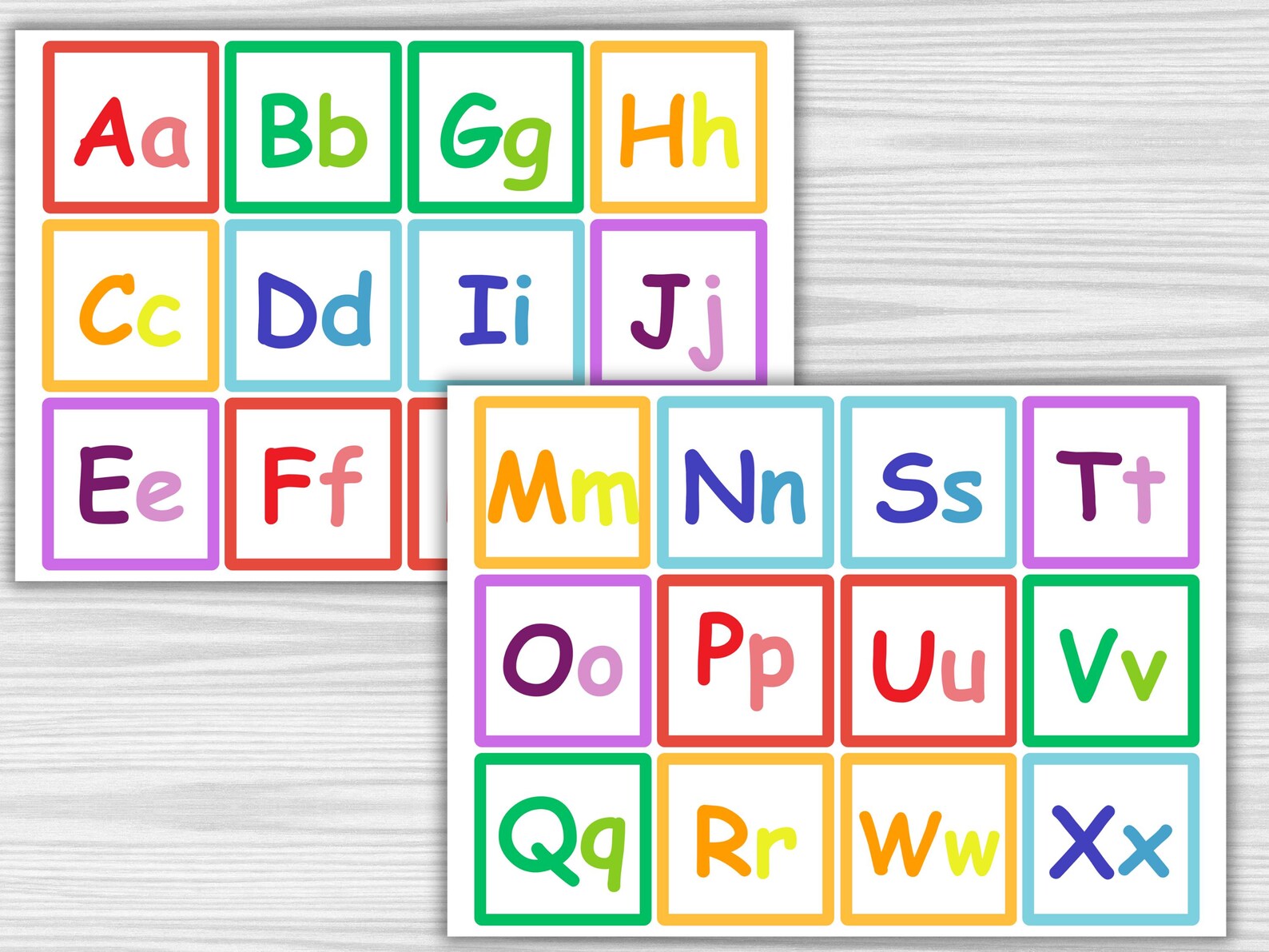 Food Alphabet Flash Cards: Montessori Homeschool Printable (digital ...