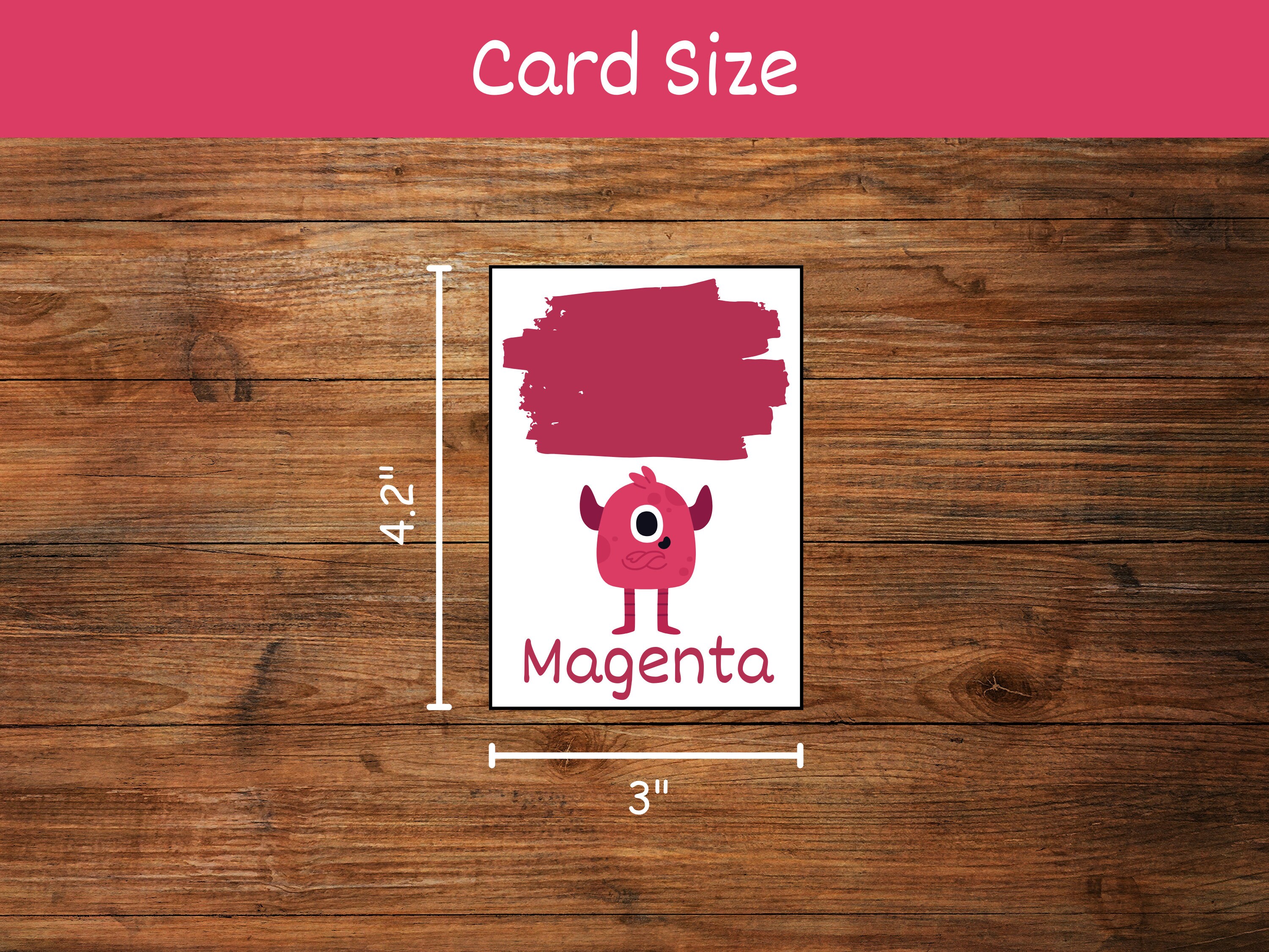 Color Flashcards for Kids: 24 Digital Learning Cards, Homeschool ...