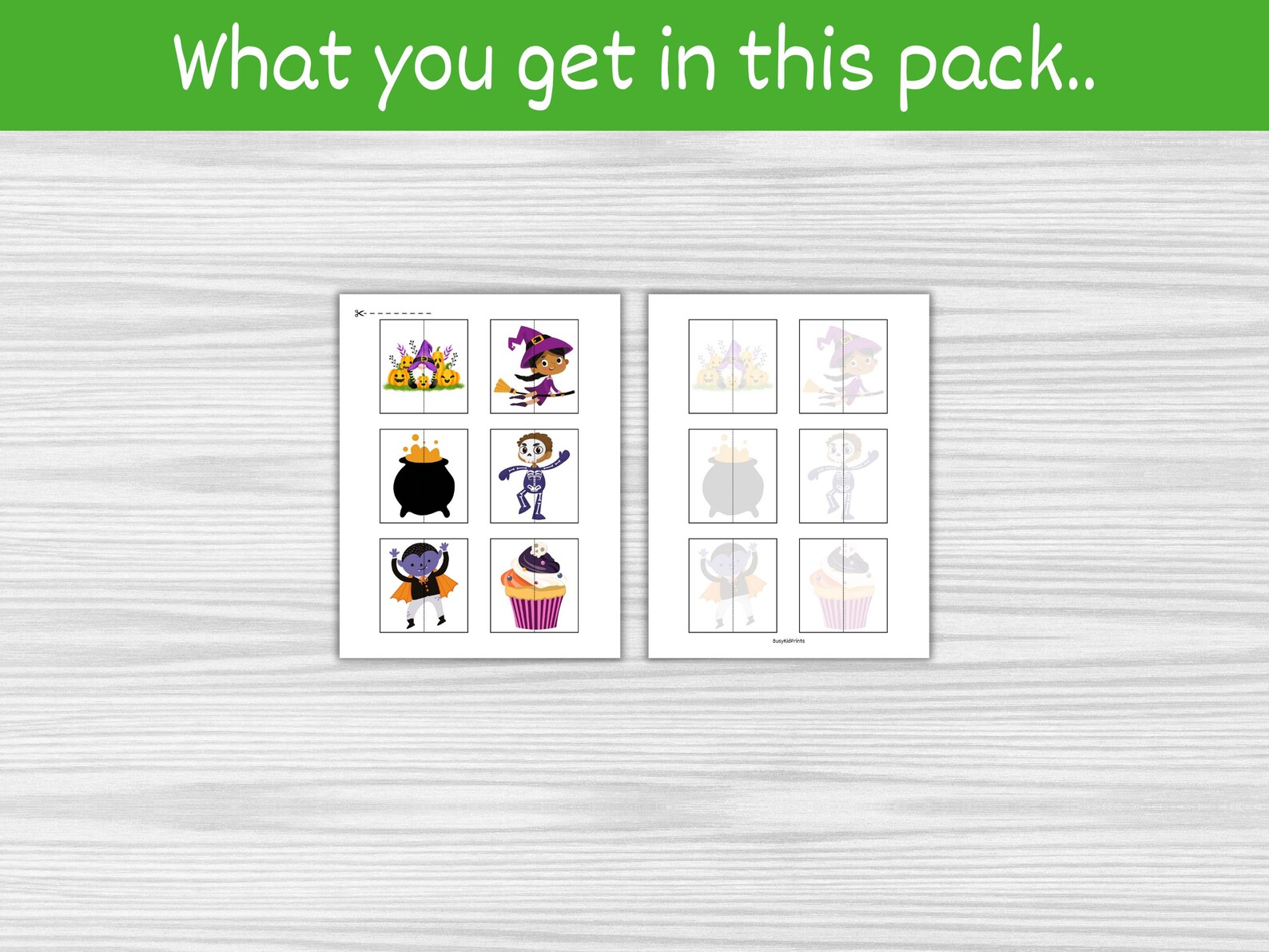 30 Printable Halloween Puzzles for Kids, Printable Toddler Activities ...