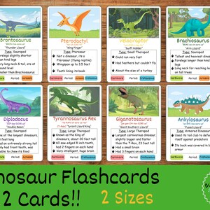 Dino-mite Learning Flashcards, Printable Fun Educational Game for Kids ...