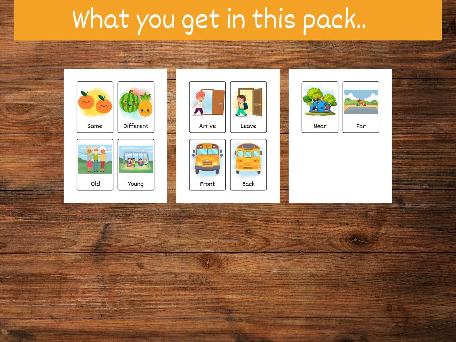 Playful Opposites Flashcards 42 Digital Cards for Kids: Homeschool ...