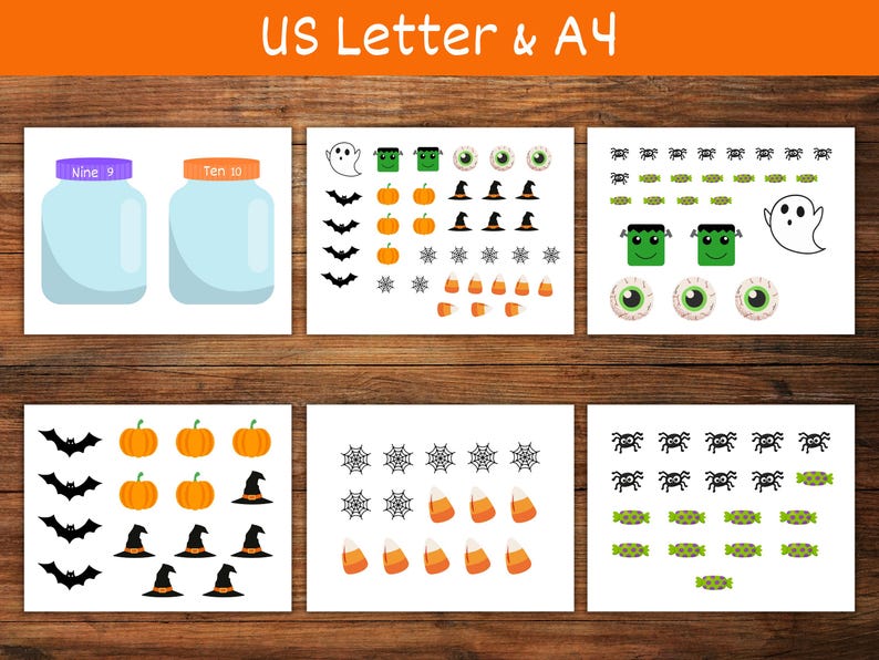 Halloween Counting Busy Book, Numbers 1-10 (digital Download) - Etsy