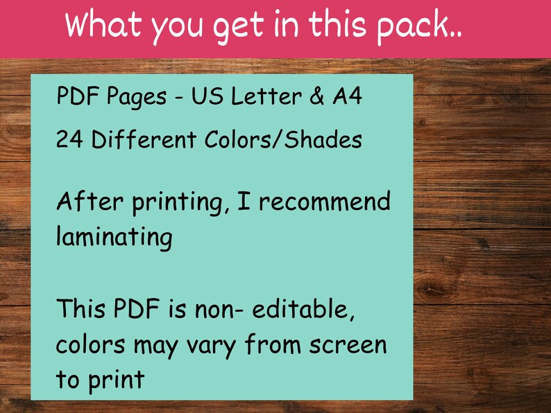 Color Flashcards for Kids: 24 Digital Learning Cards, Homeschool ...