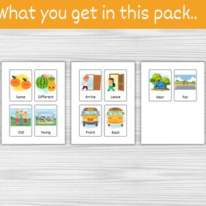Playful Opposites Flashcards 42 Digital Cards for Kids: Homeschool ...