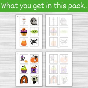 30 Printable Halloween Puzzles for Kids, Printable Toddler Activities ...
