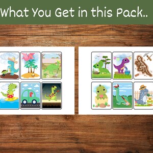 Dinosaur Matching Game, Preschool Printables, Memory Game, Toddler ...