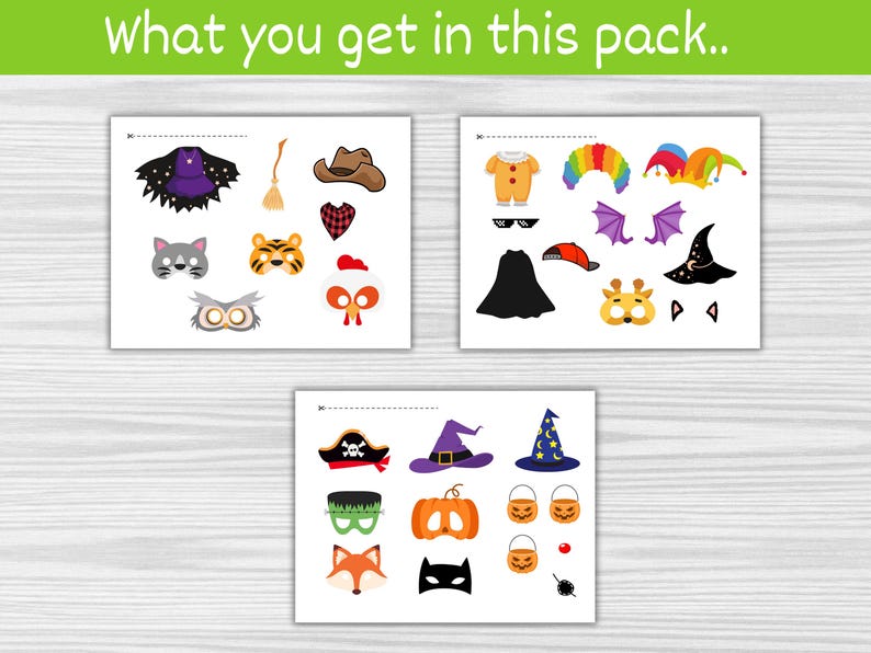 Matching Costumes Halloween Activity for Kids, Fall Activities for ...