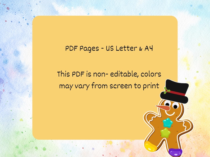 Build a Gingerbread Man Activity, Printable Holiday Craft for Kids ...