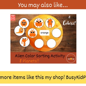 Monster Color Matching Activity for Toddlers, Busy Book Pages, Toddler ...