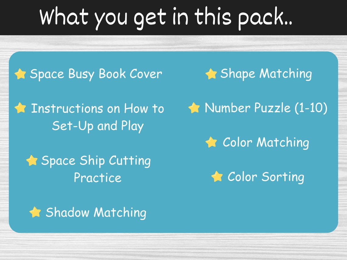 Outer Space Busy Book for Pre-k & Kindergarten: Ignite Curiosity With ...