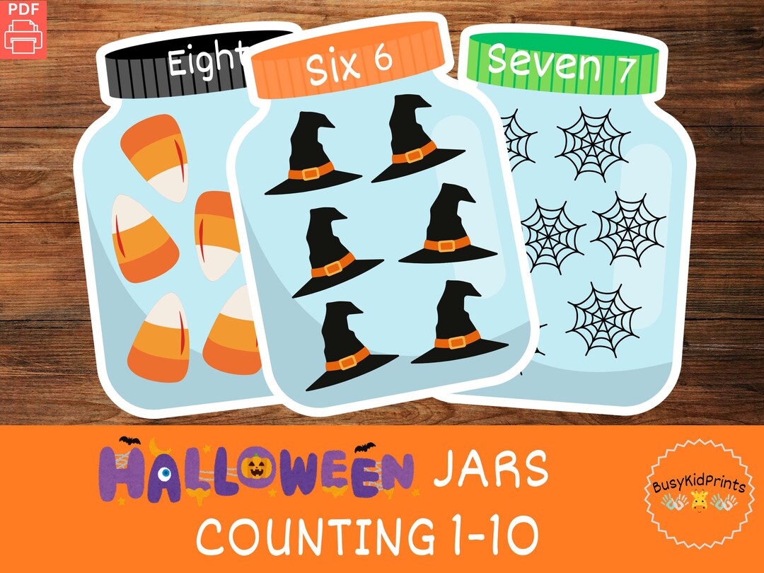 Halloween Counting Busy Book, Numbers 1-10 (digital Download) - Etsy