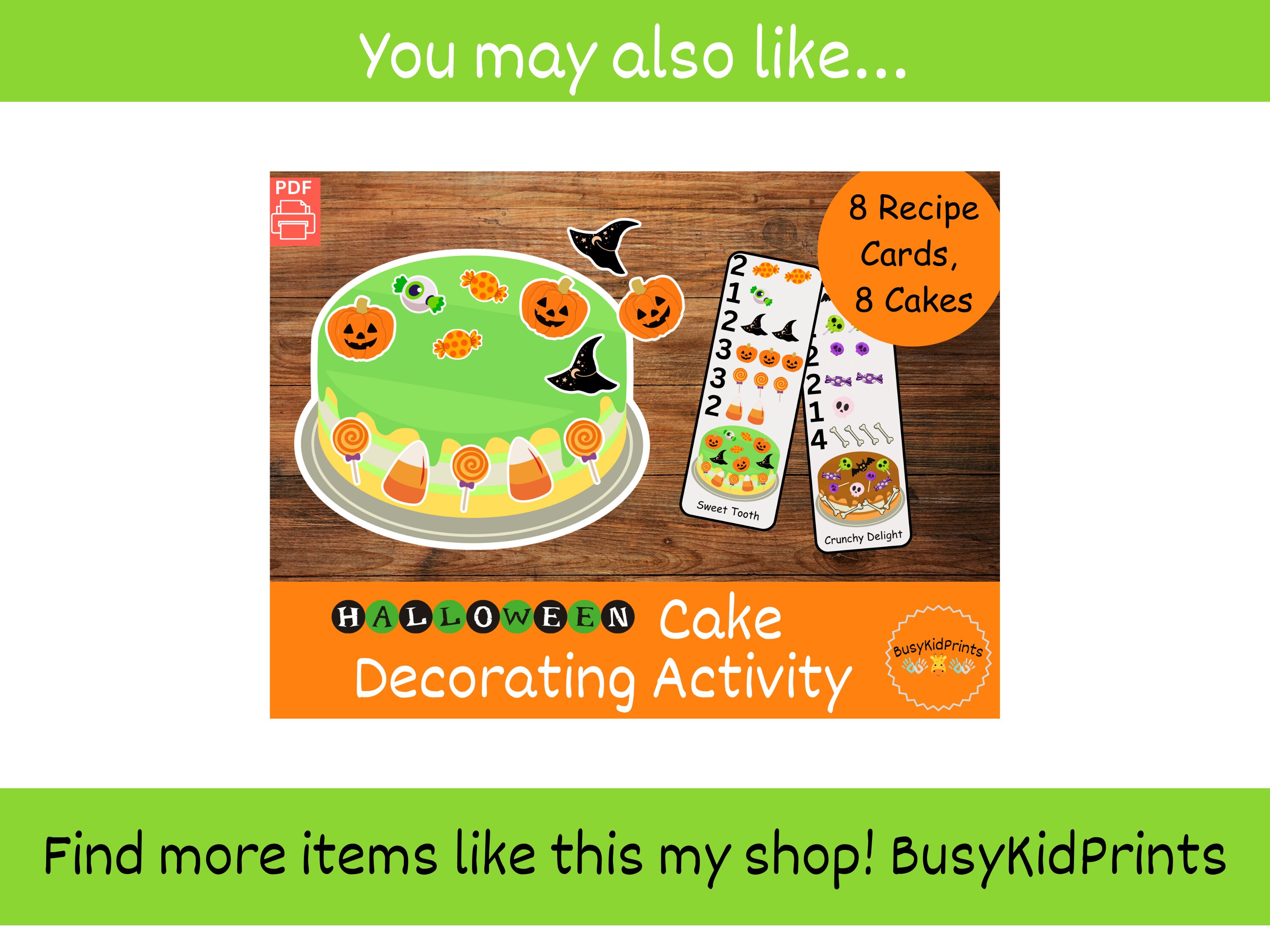 Printable Halloween Matching Game for Kids, Toddler Activities ...