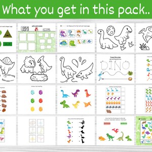 Dinosaur Busy Book: Pre-k & Kindergarten, Toddler Quiet Book, Preschool ...
