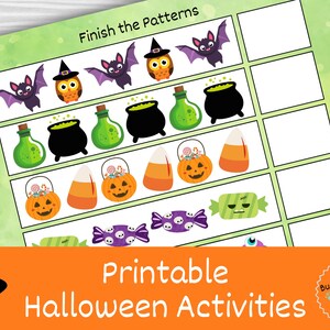 Halloween Busy Book Activities for Kids, Fall Activity Learning ...