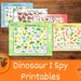 Dinosaur I Spy Activity Pages With Answers, Dinosaurs Printable ...