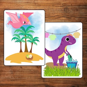 Dinosaur Matching Game, Preschool Printables, Memory Game, Toddler ...