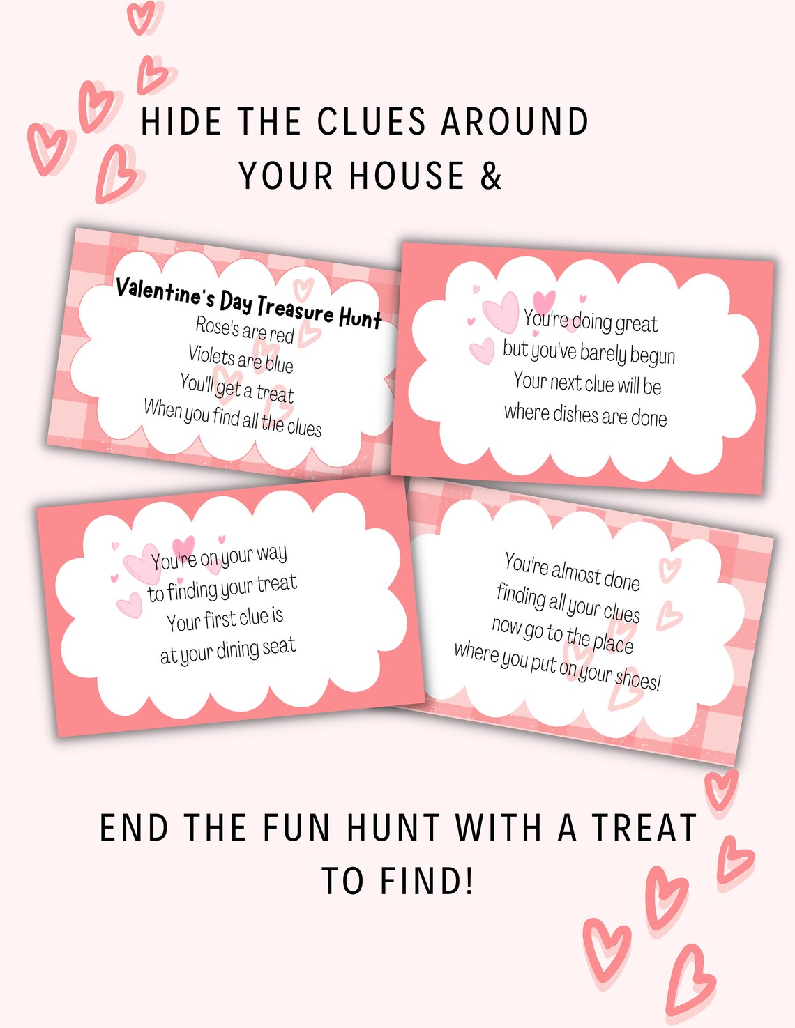 Indoor Printable Valentine's Day Scavenger Hunt, Valentines Day ...