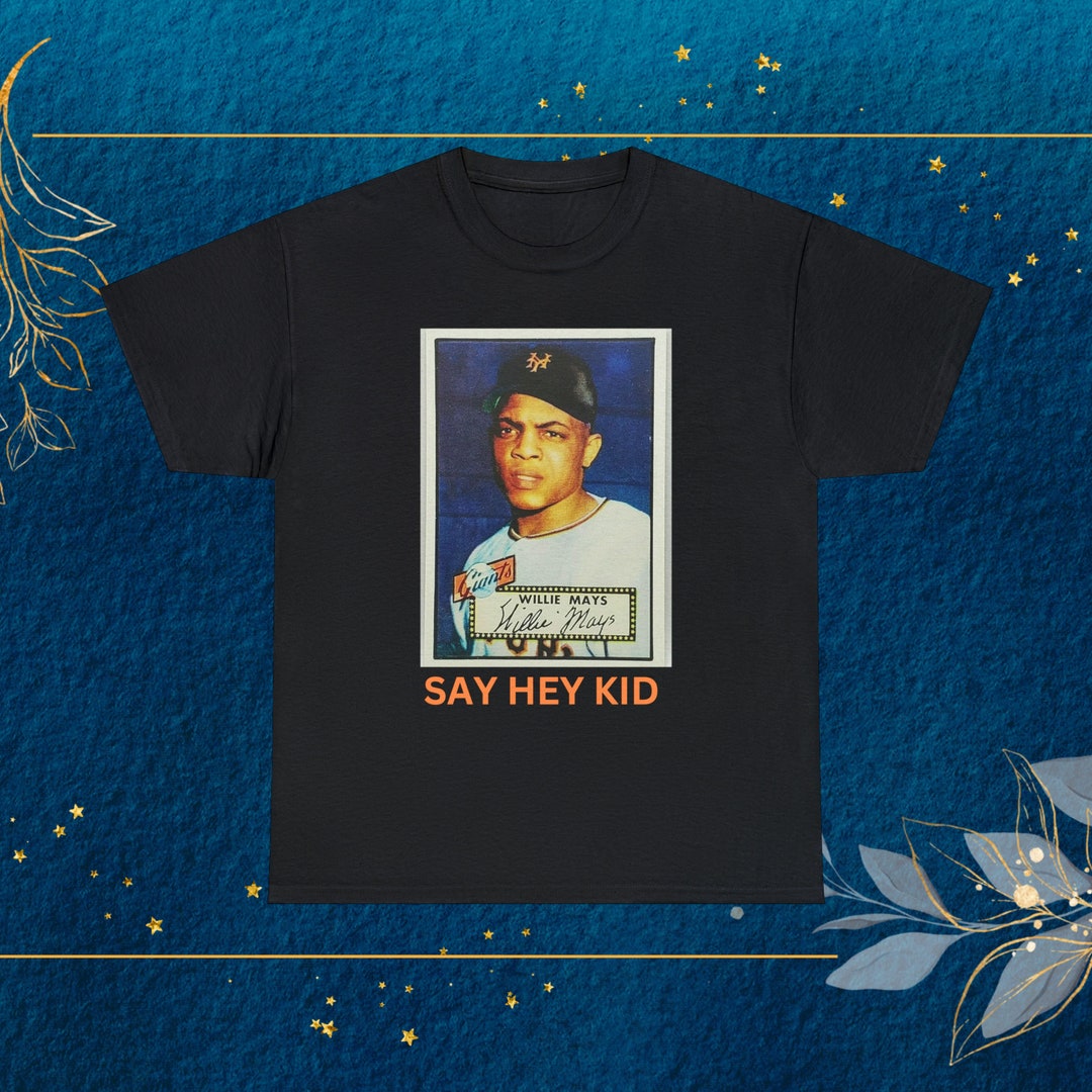 1952 Topps Willie Mays Say Hey Kid Unisex Heavy Cotton Tee - Etsy