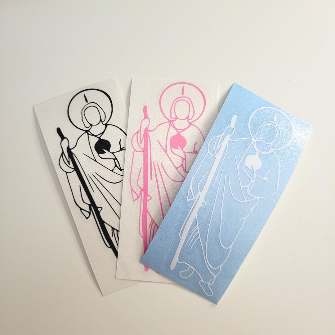 San Judas Decal ST Jude Sticker for Cars, Laptops, Mirrors & More ...