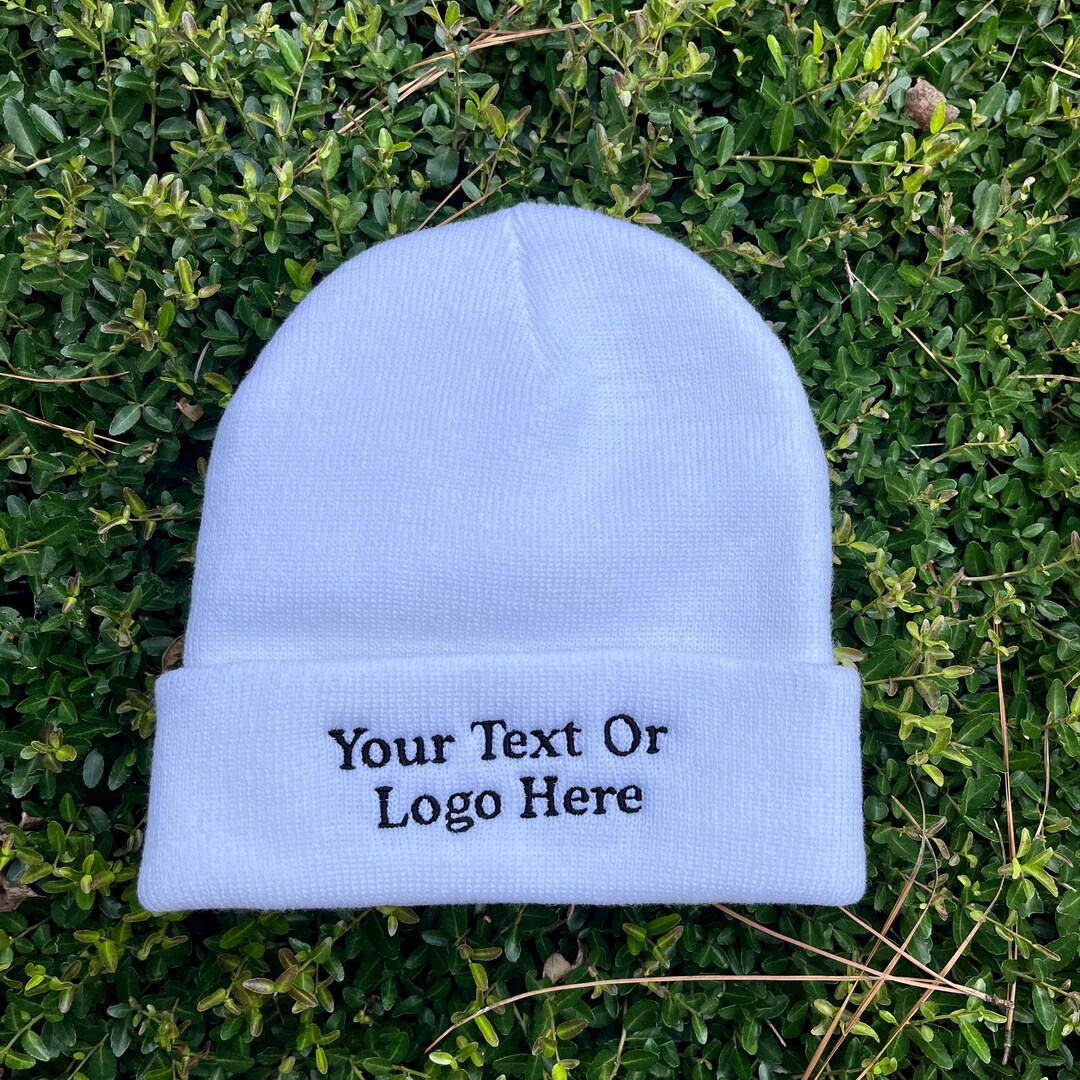 Custom Embroidered Beanie, Personalized Knit Winter Hat - Etsy