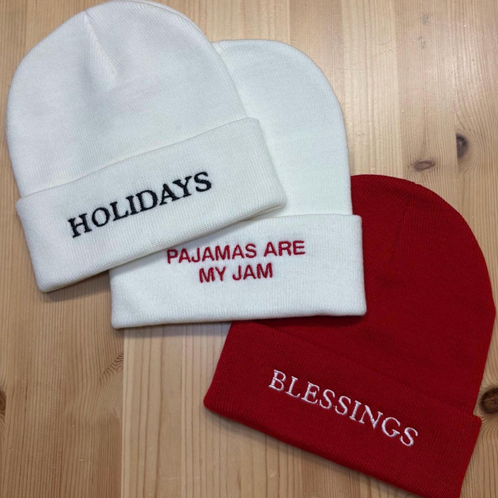 Custom Beanie, Personalized Winter Hat, Add Your Text or Logo - Etsy