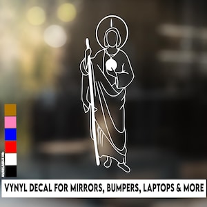 San Judas Decal ST Jude Sticker for Cars, Laptops, Mirrors & More ...
