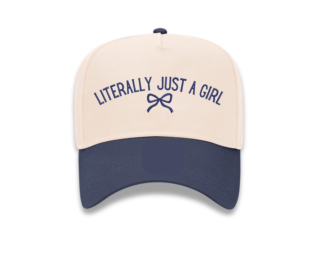 Literally Just a Girl Hat, Funny Embroidered Cap for Her, Cute Baseball ...