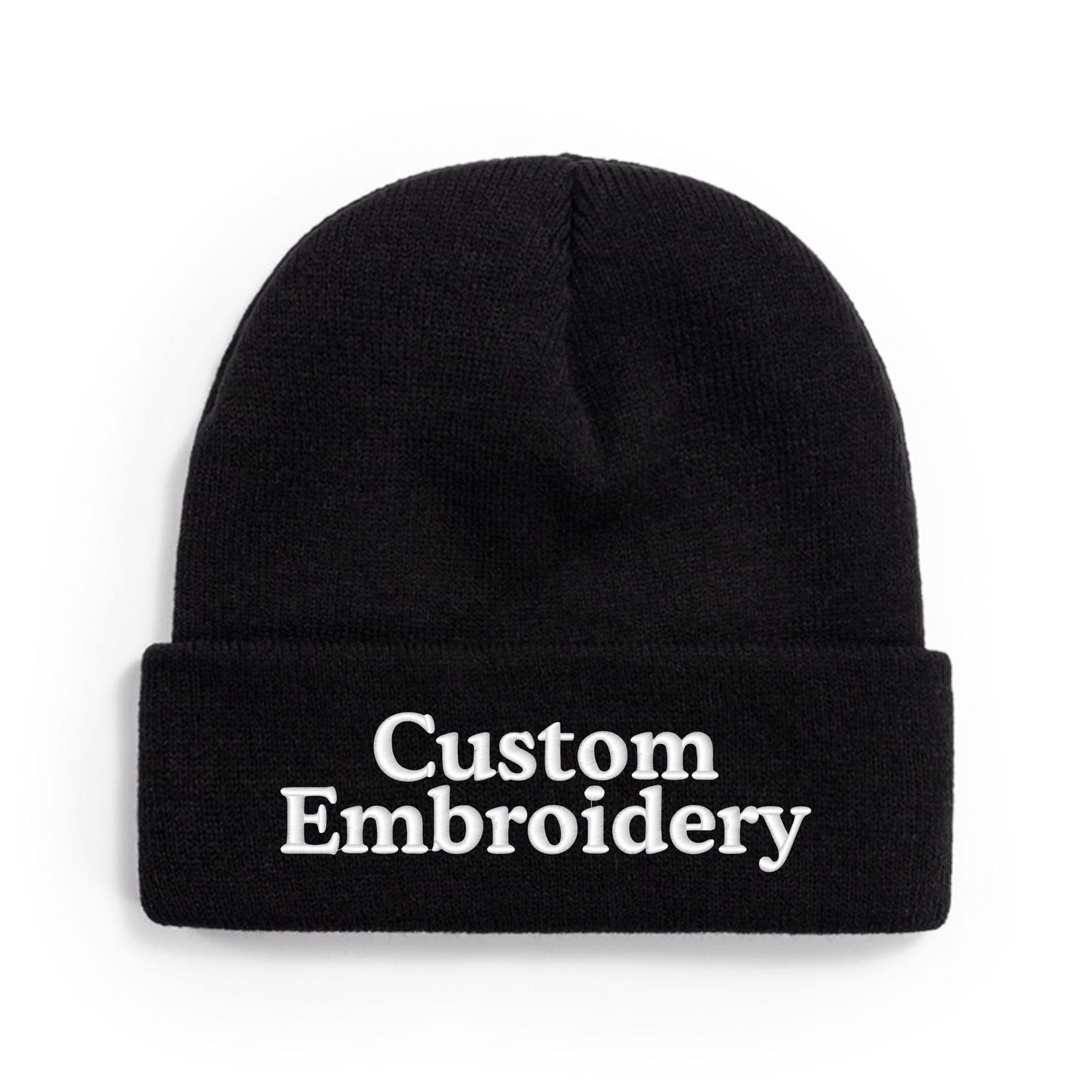 Custom Beanie, Personalized Winter Hat, Add Your Text or Logo - Etsy