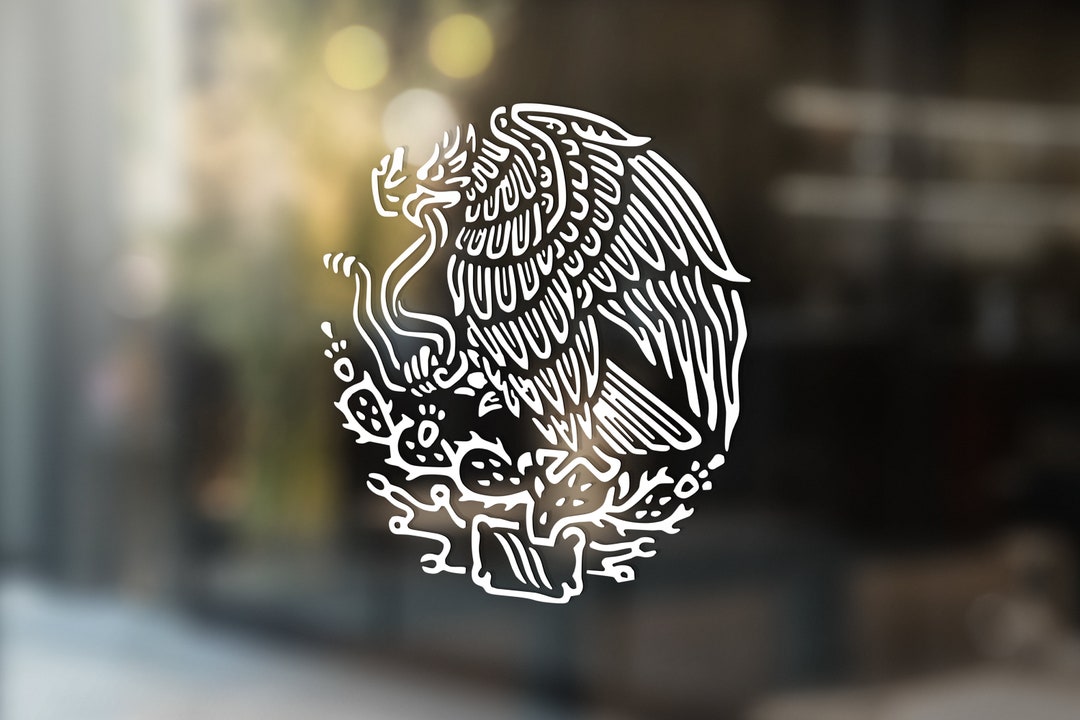 Mexican Eagle Decal, Truck Window Sticker, Bumper Sticker, Mirror Decal ...