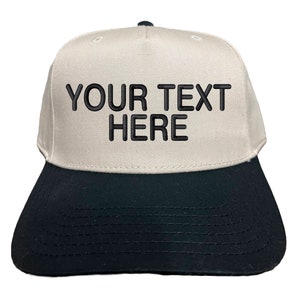 3D Puff Personalized Embroidered Hat, Any Text or Name, Custom ...
