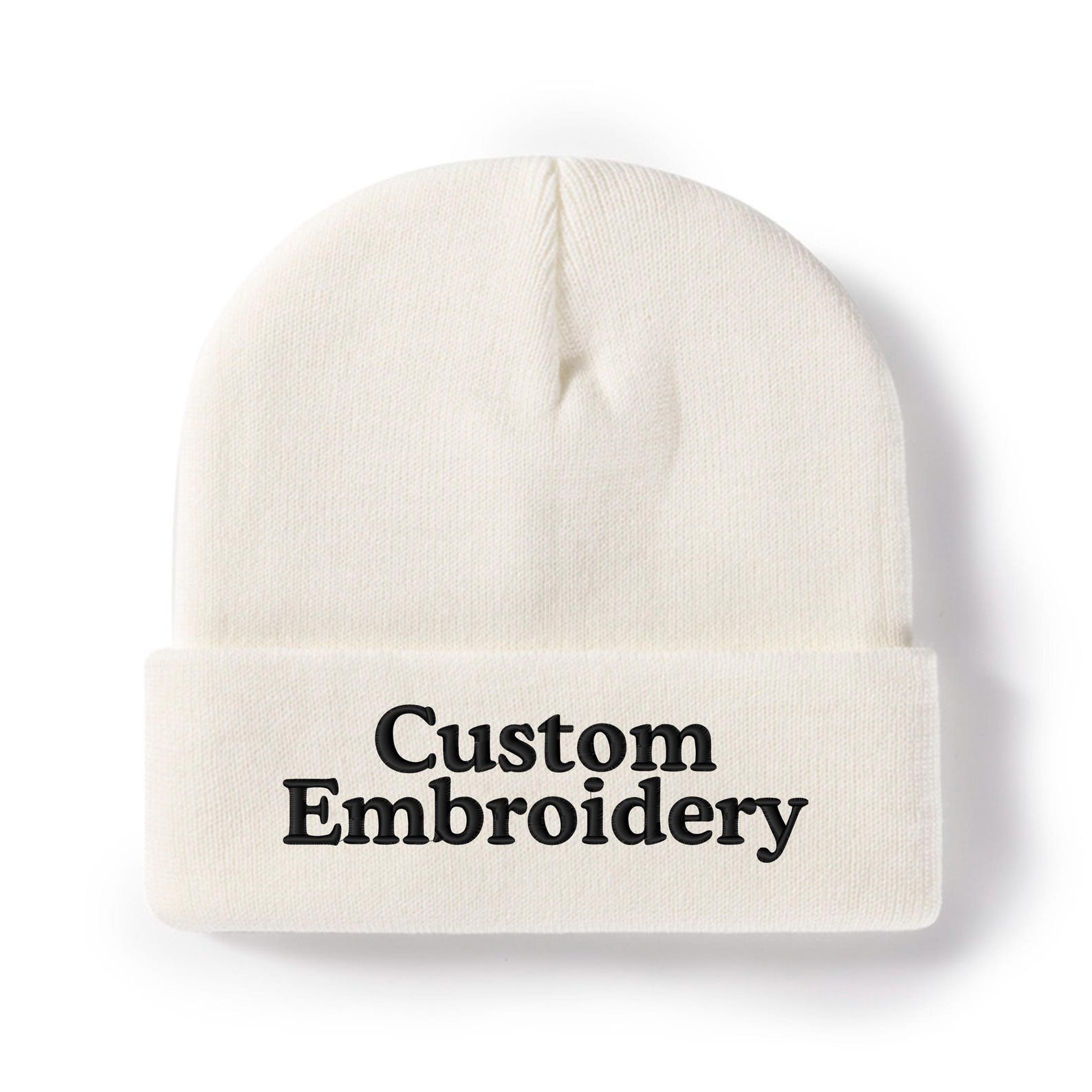 Custom Beanie, Personalized Winter Hat, Add Your Text or Logo - Etsy