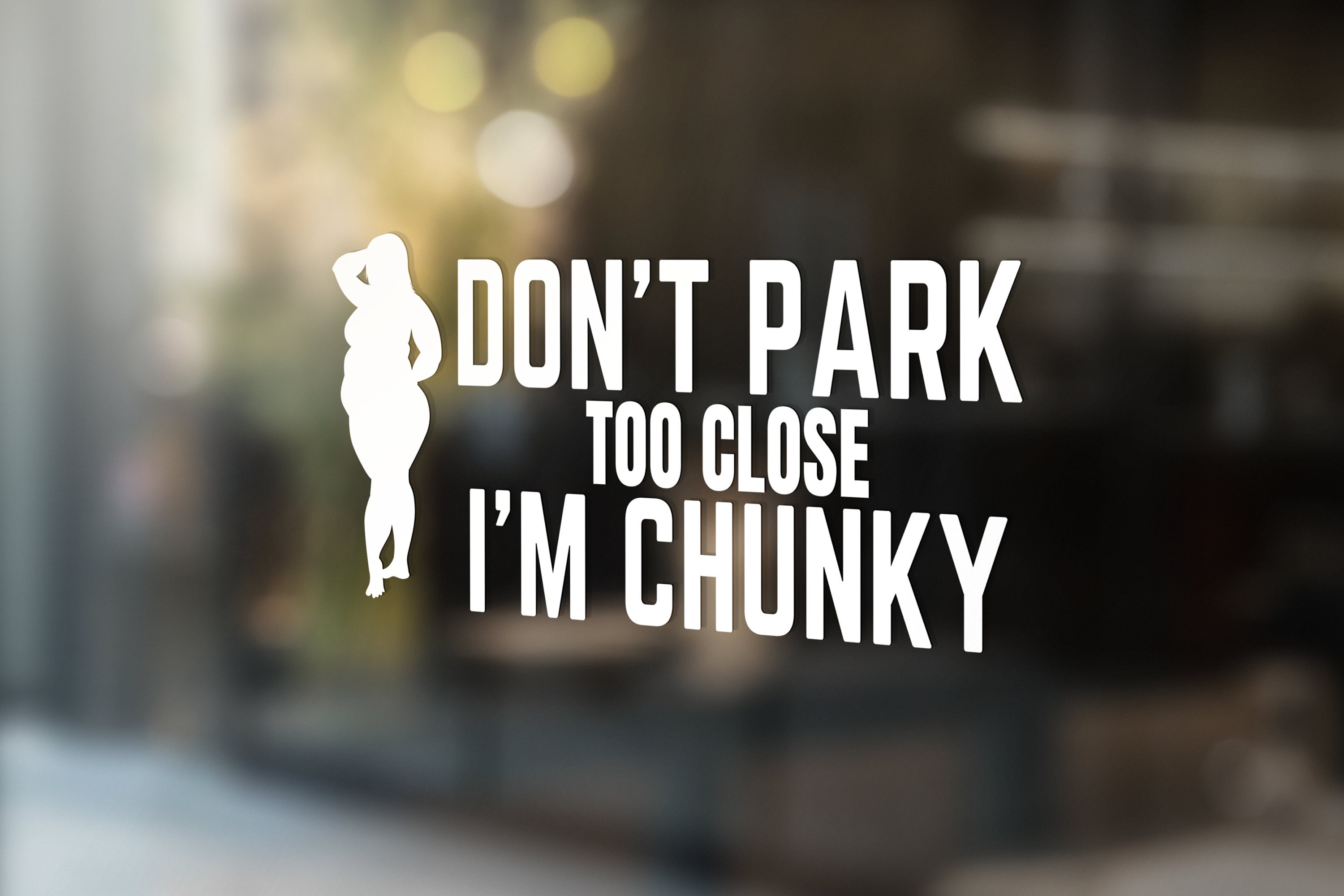 Don't Park Too Close Sticker, Car Window Decal, Bumper Sticker, Mirror ...