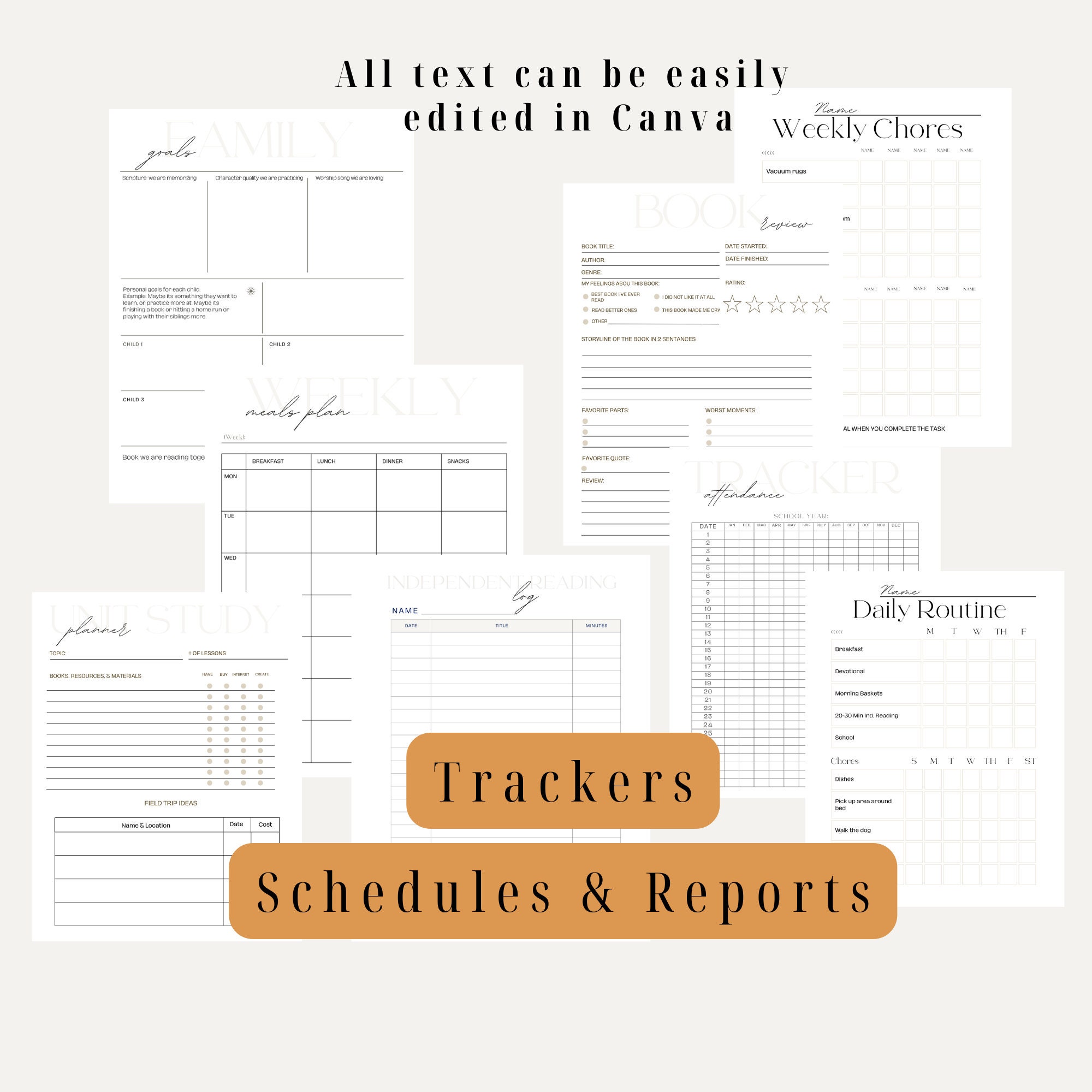 Printable Homeschool Planner, Charlotte Mason, Unit Study Planning ...