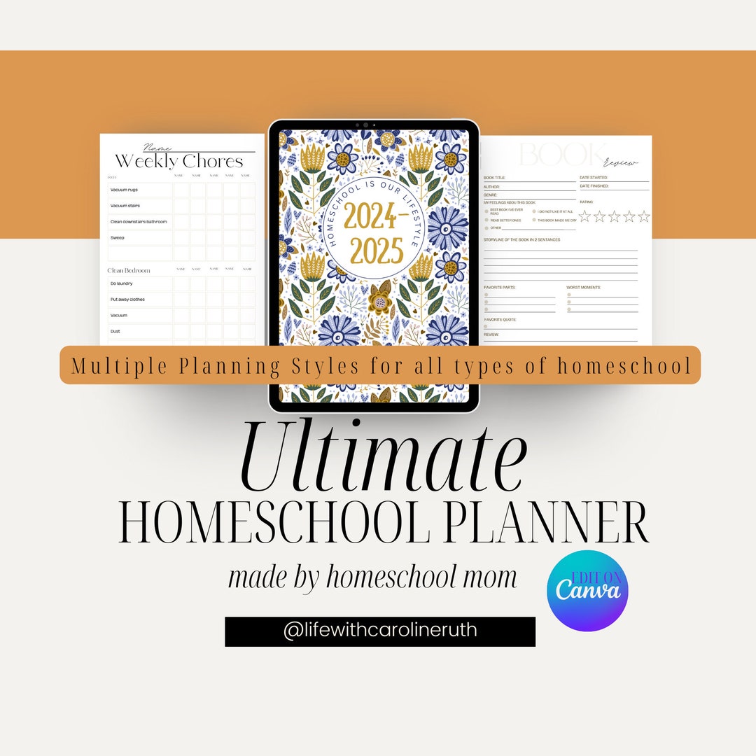 Printable Homeschool Planner, Charlotte Mason, Unit Study Planning ...