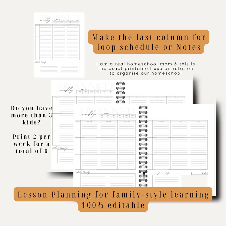 Printable Homeschool Planner, Charlotte Mason, Unit Study Planning ...