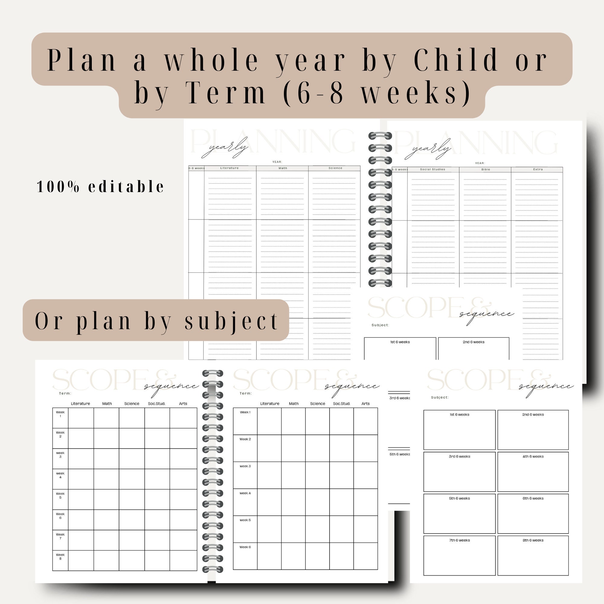Ultimate Homeschool Planner, Charlotte Mason, Unit Study Planning ...