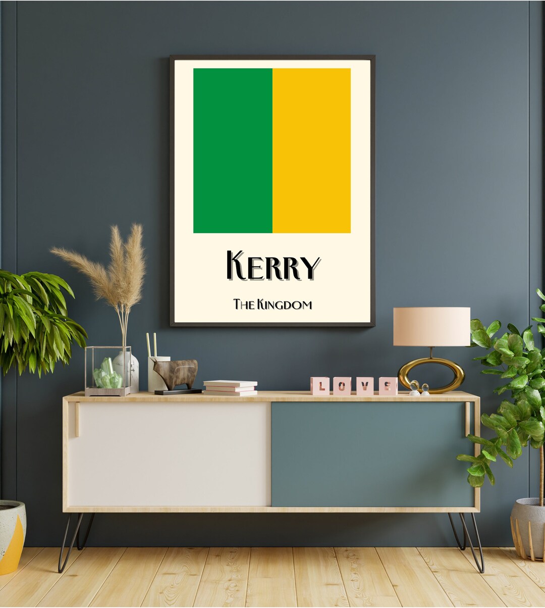 Premium Irish County Kerry Flag Posters: Celebrate Heritage - Etsy