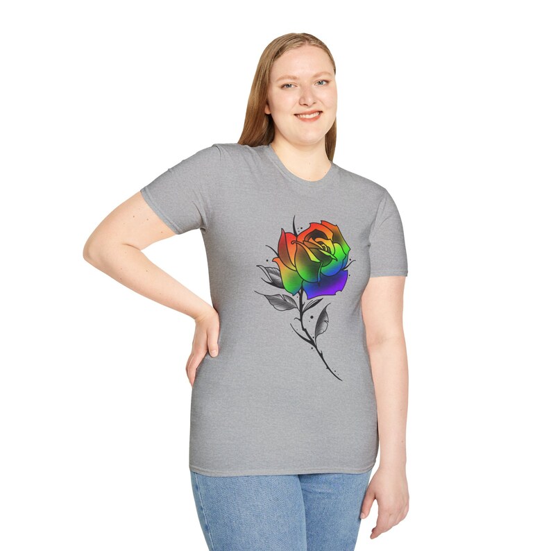 Rose, Colorful, Hand Drawn Art, Tattoo, Unique, Gift , Fun Unisex ...