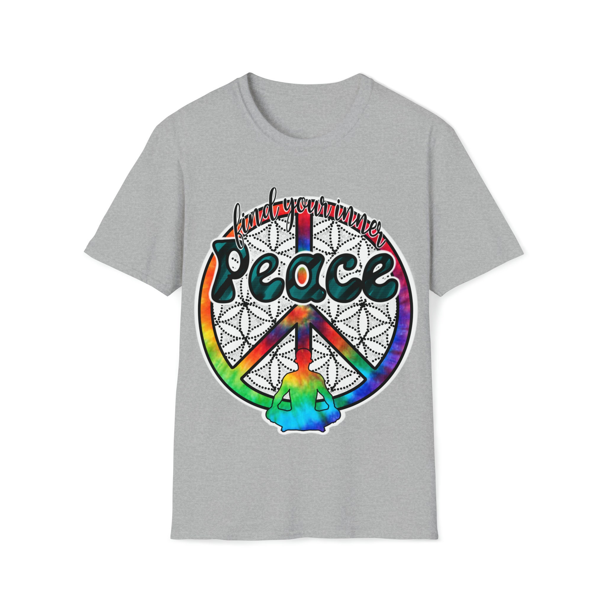 Find Your Inner Peace, Sign, Meditate, Unique, Gift, Hand Drawn, Tattoo ...